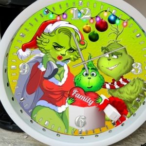 Grinch family | Wall Decor | Grinch Family Clock | Poshmark